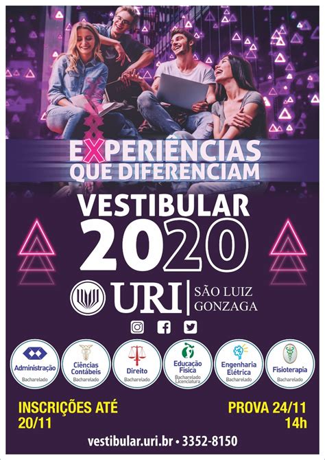 URI São Luiz Gonzaga Vestibular 2020 URI São Luiz Gonzaga 55 3352