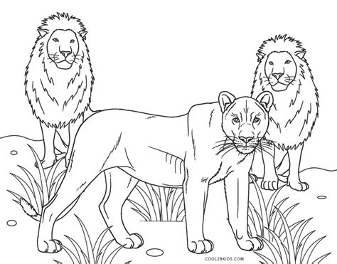 Dibujos De Leon Para Colorear P Ginas Para Imprimir Gratis