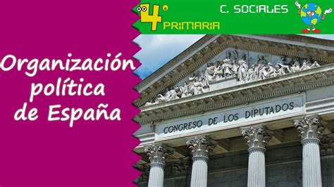 Ciencias Sociales 4º Primaria Tema 5 Organización política de España