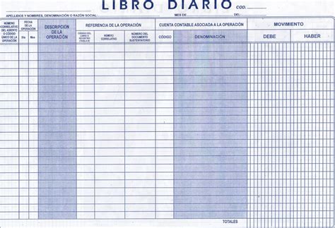 Como Llenar Un Libro Diario De Contabilidad ComoLlenar