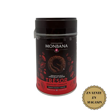 Chocolat en poudre Trésor Monbana Brulerie de La Maine