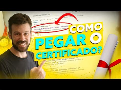 ENCCEJA Como Pegar O CERTIFICADO YouTube