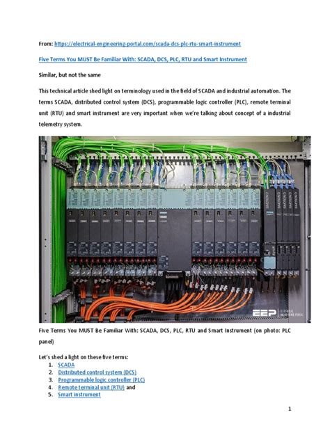 scada dcs plc rtu and smart instrumentation terminology defined pdf programmable logic