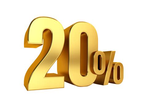 Percent Off On Sale Great Deal Twenty Percent D Text Png