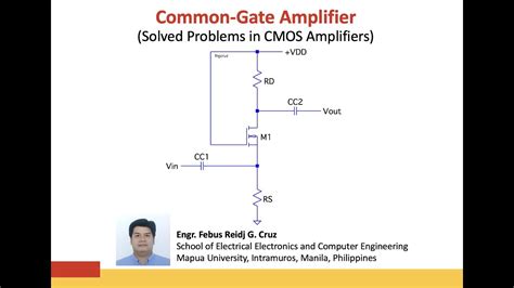 Solved Problems Cmos Amplifiers Common Gate Amplifier Youtube