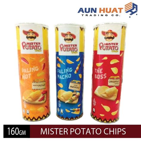 Mister Potato Chips G Original Hot Spicy Barbeque Shopee