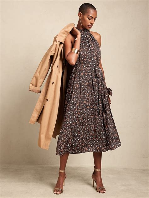 Halter Midi Dress Banana Republic Factory