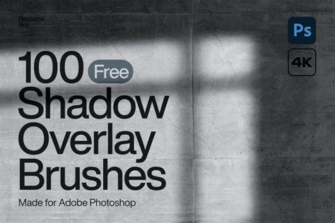 100 Shadow Overlay Photoshop Brushes 100款真实自然文艺光影窗格阳光投影暗角影子特效滤镜ps笔刷素材