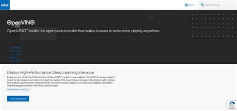Intel OpenVINO Toolkit Accelerate Model Training Optimize Models And
