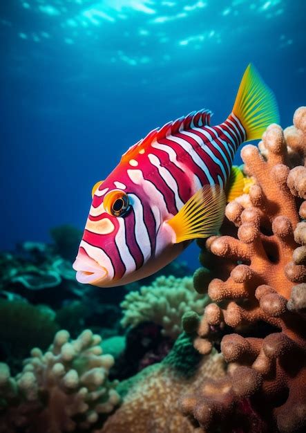 Hermosos peces exóticos de colores Foto Gratis