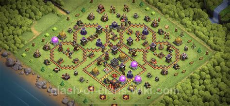 Trophy Defense Base Th With Link Clash Of Clans Town Hall