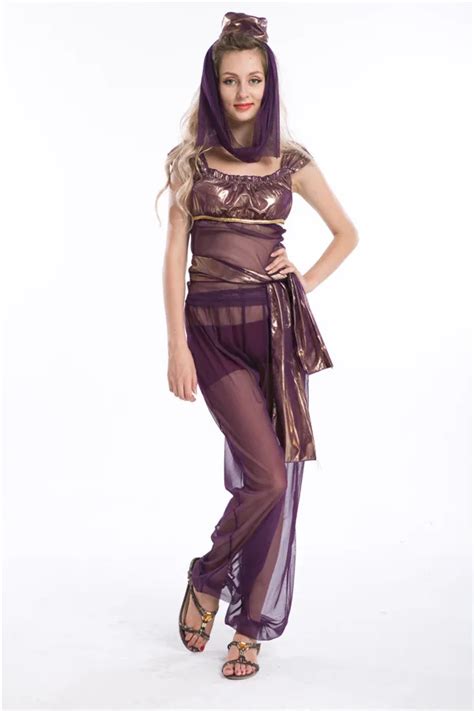 Free Shipping Princess Jasmine Genie Belly Dancer Arabian Nights Fancy Dress Costume Cosplay