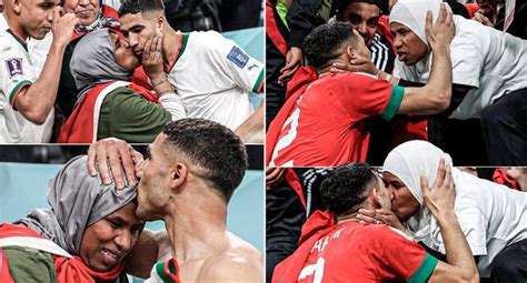 Mundial Qatar 2022 Achraf Hakimi besa a su madre al vencer a España
