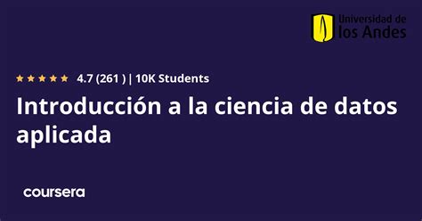 Introducción a la ciencia de datos aplicada Coursera