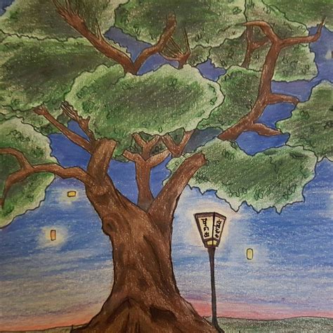 Tree Drawing With Color Perangkat Sekolah
