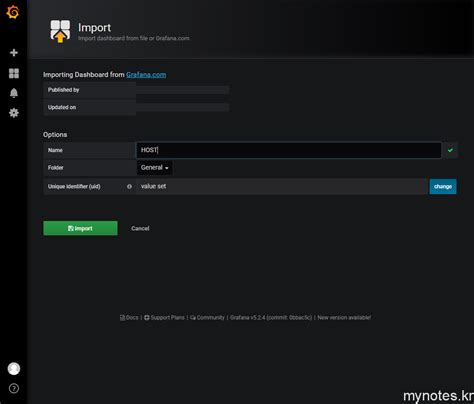 Grafana Host Dashboard Mynotes Kr Nas