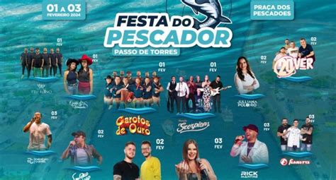 Festa do Pescador 2024 em Passo de Torres veja as atrações