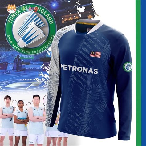 Petronas Malaysia Open 2024 Badminton Jersey Custom Name Malaysia