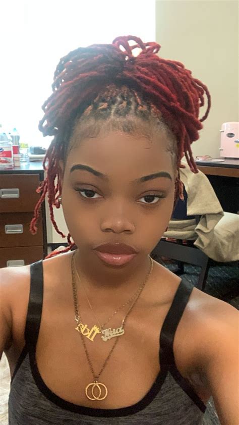 Pin By Ccaakkee💙💙 On Hairstyles Natural Hair Styles Red Dreads Hair Styles