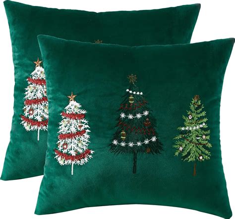Amazon Tosleo Christmas Throw Pillow Cover X Inch Set Of