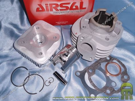 Kit 50cc Ø40mm aluminum AIRSAL axis of 10mm minarelli horizontal air