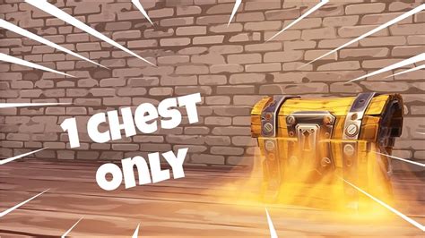 1 Chest Challenge Fortnite YouTube