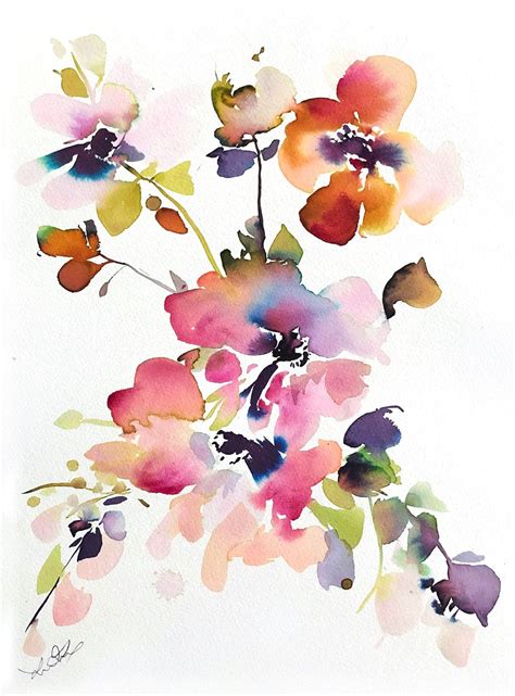 Original 12 X 16 Peony Painting Watercolor Peony Art Peony