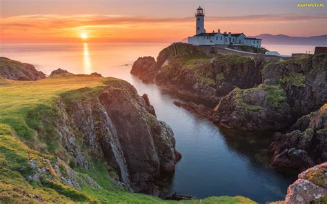 Tapety Zdj Cia Ska Y Fanad Head Lighthouse Latarnia Morska