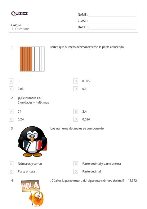 50 Contar números del 1 al 10 hojas de trabajo para Grado 4 en Quizizz