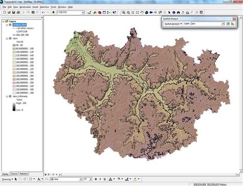 How To Make A Simple Topographic Map In ArcGIS 9 3 1 Part 1 Digital