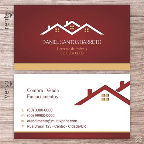 Cartão de Visita Corretor de Imóveis 1321 MultixPrint