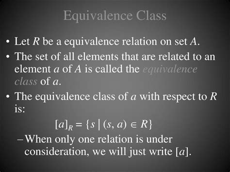 equivalence relations ppt download