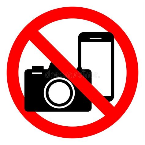 Signe Interdit Par Téléphone Photographie Interdite Icône D