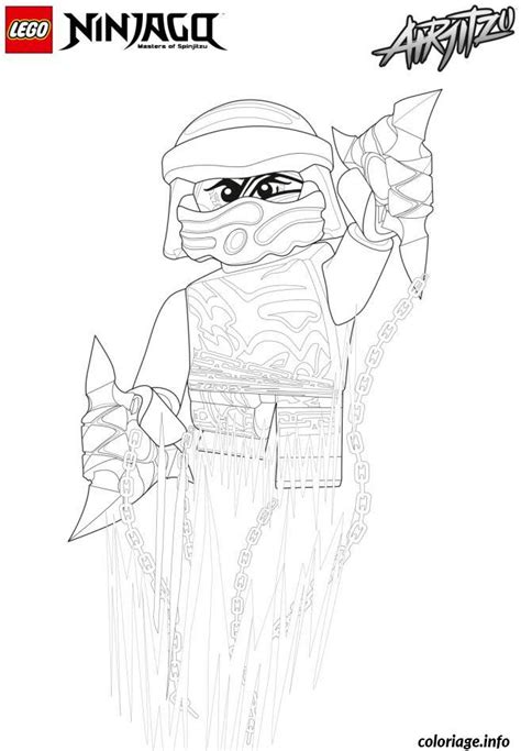 Coloriage Lego Ninjago stylisé à décorer