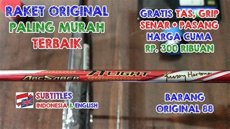 RAKET BADMINTON YONEX ARCSABER 71 LIGHT RUDY HARTONO ORIGINAL TERBAIK