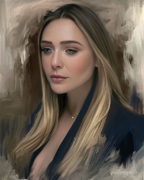 Wallpaper Women Artwork Face Blonde Long Hair Necklace Portrait