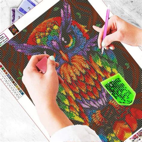 Diamond Painting Haft Diamentowy Mozaika Zestaw D Sowa Erli Pl
