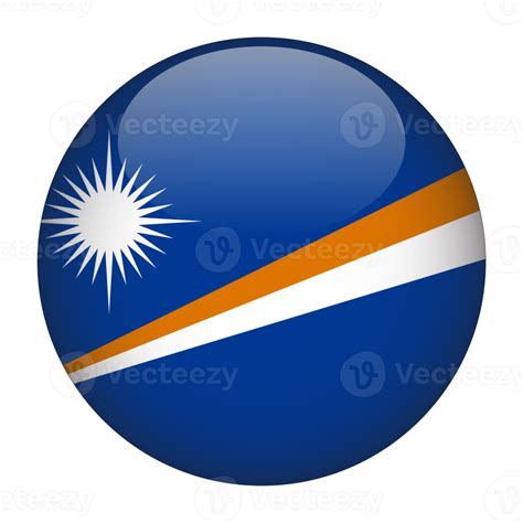 Marshall Islands 3D Rounded Flag With Transparent Background 15272172 PNG