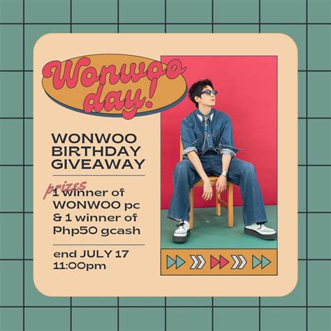 Wonwoo Day On Twitter Wonwoo S Birthday Giveaway
