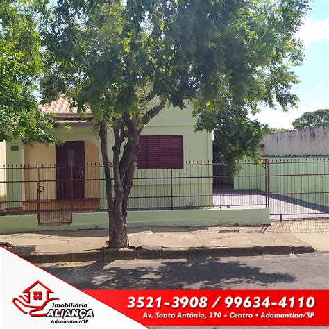 Casa 3 Quartos à Venda no Centro em Adamantina Imobiliária Aliança