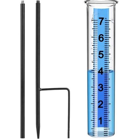 Pluviomètre Extérieur Pluviomètre en Verre de Grande Capacité