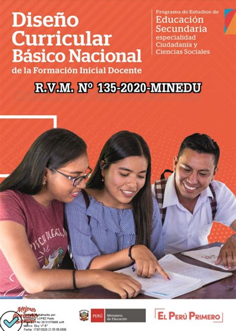 Diseño Curricular Básico Nacional de la Formación Inicial Docente 2020