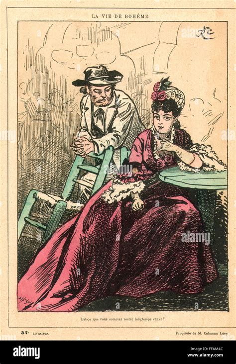 Murger Vie De Boheme Nillustration By Andre Gill To A Th