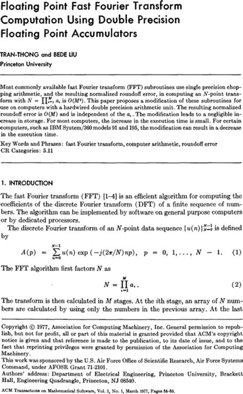 brigham fast fourier transform pdf