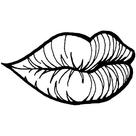 Lip Outline Printable