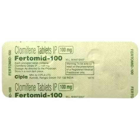 Medicine Grade Clomifene Citrate 100mg Fertomid 100 50 Mg At Rs 59