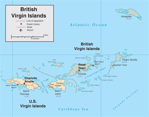 British Virgin Islands Map Detailed Map Of BVI