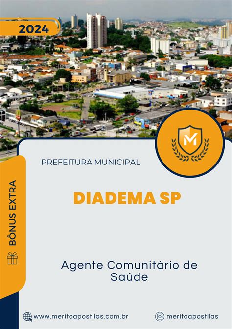 Apostila Agente Comunitário de Saúde Prefeitura de Diadema SP 2024