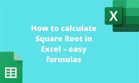 how to calculate square root in excel easy formulas basic excel tutorial