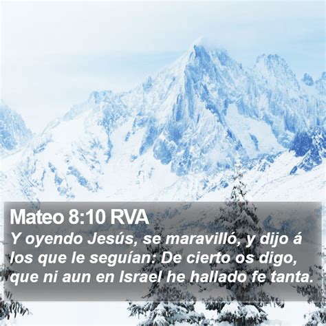 Mateo Rva Y Oyendo Jes S Se Maravill Y Dijo Los Que